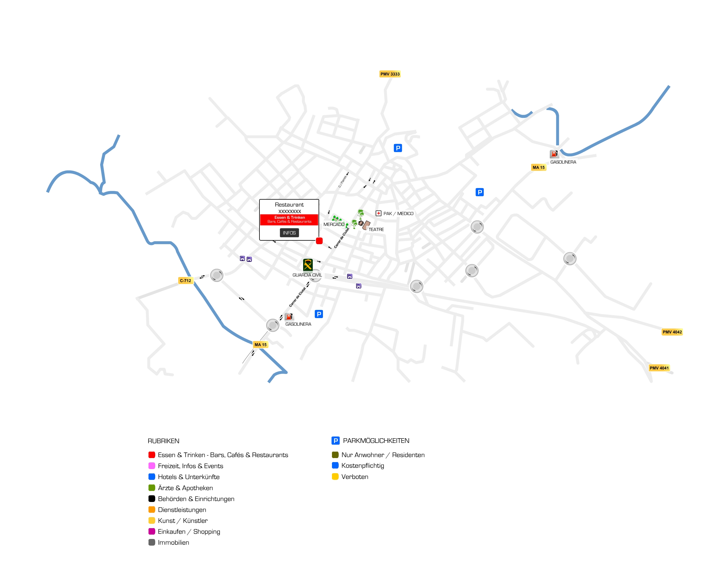 Shopping-Map – Arta auf Mallorca